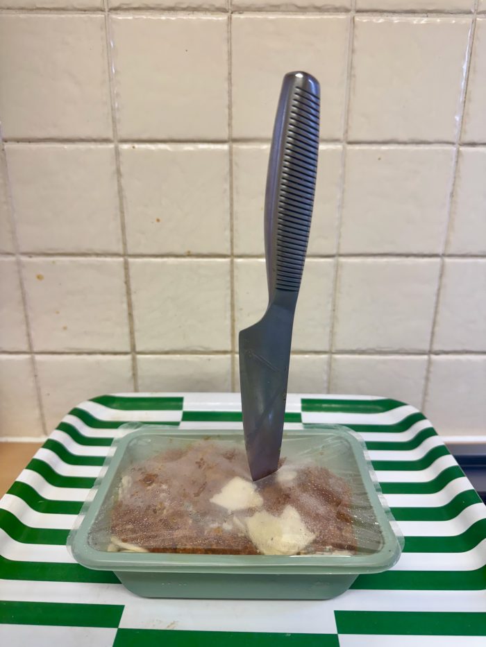 The "pierce film" on frozen food instructions — age-old question: "how ...