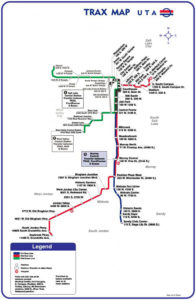 Salt Lake City — explored using TRAX ("Transit Express" — light rail ...